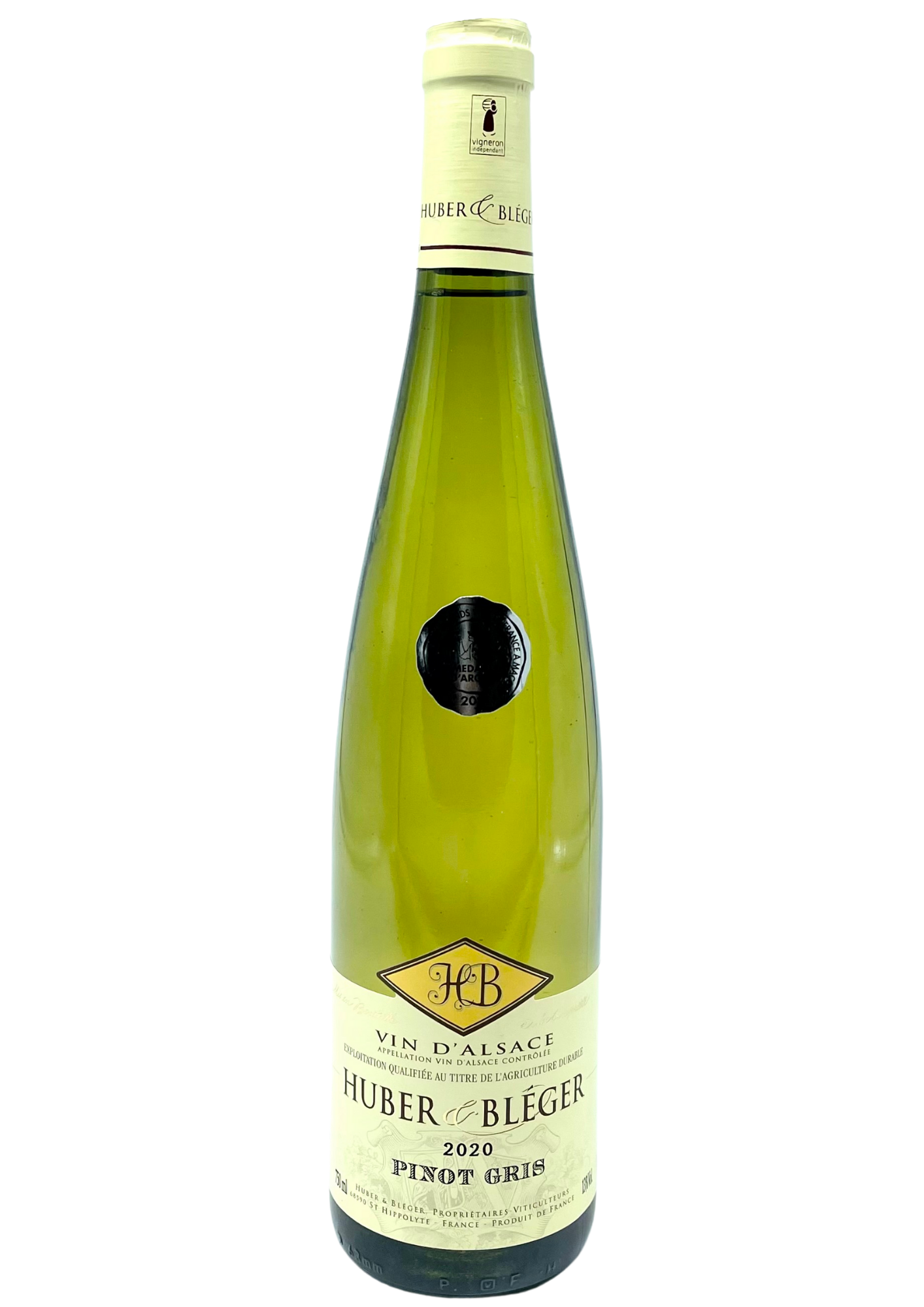 Vin d'alsace - domaine huber et bléger "pinot gris" - La Cour des Cols